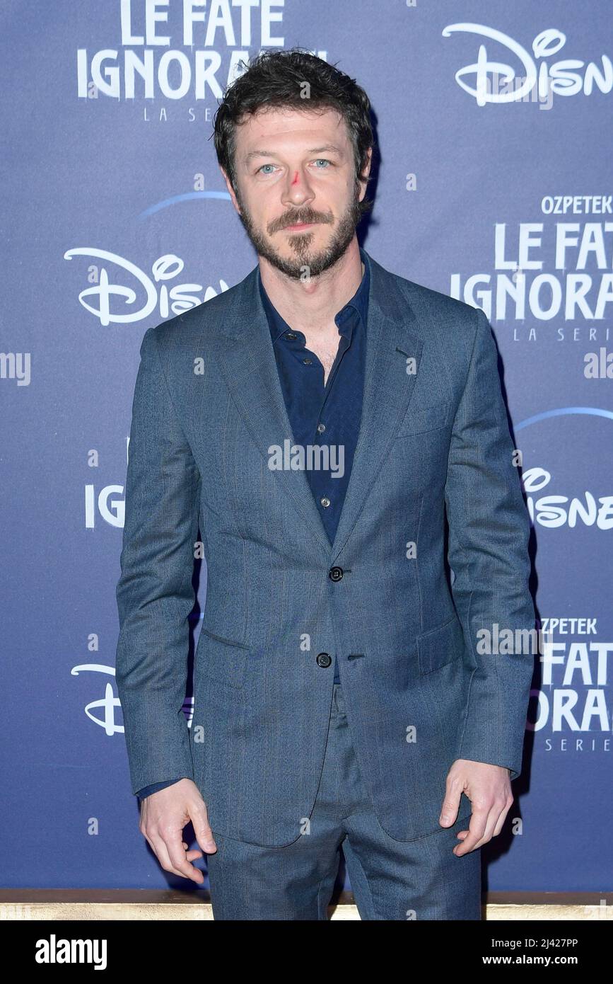 Andrea Bosca attends the red carpet of the Disney series Le fate ...
