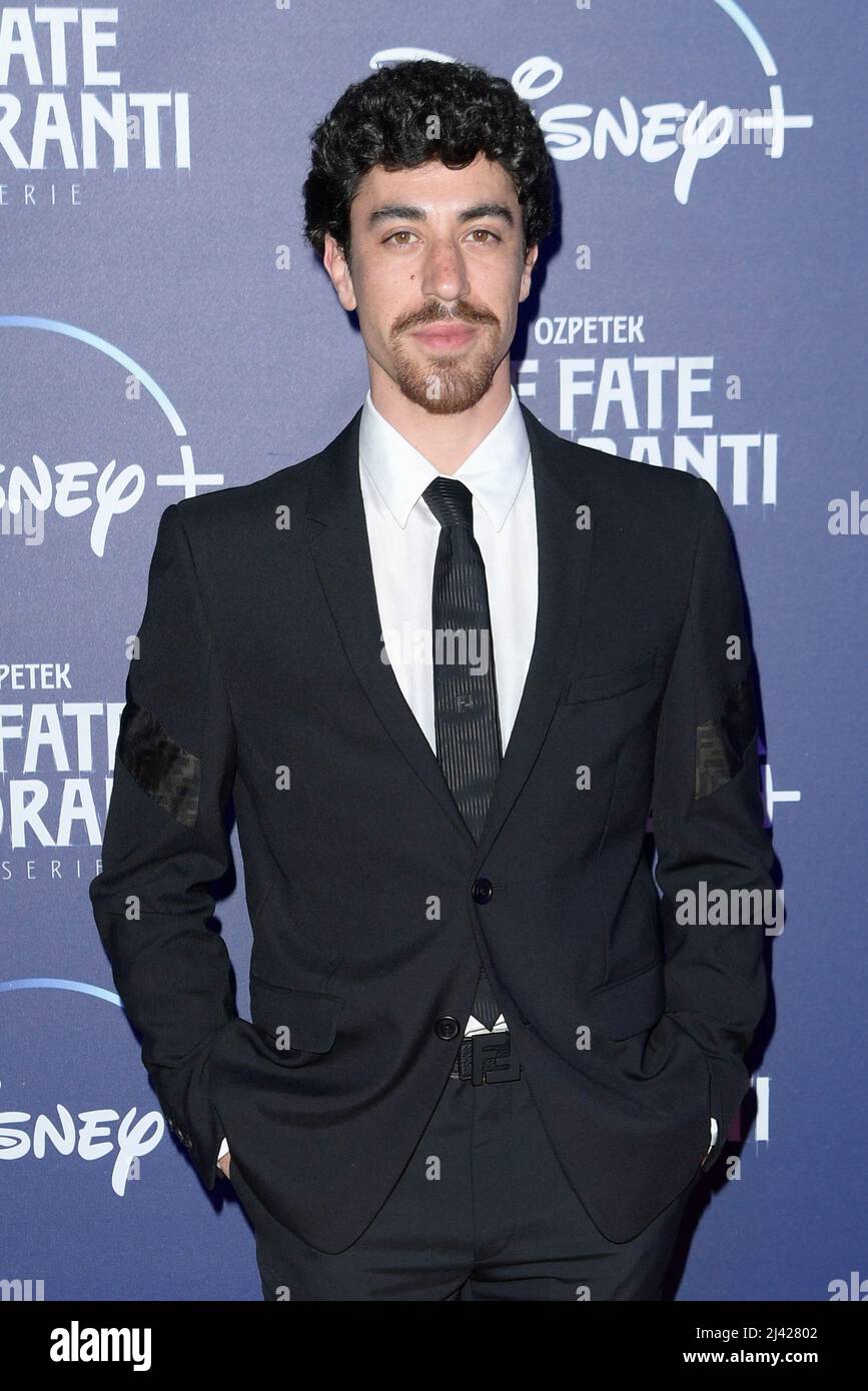 Rome, Italy. 08th Apr, 2022. Eduardo Scarpetta attends the red carpet ...