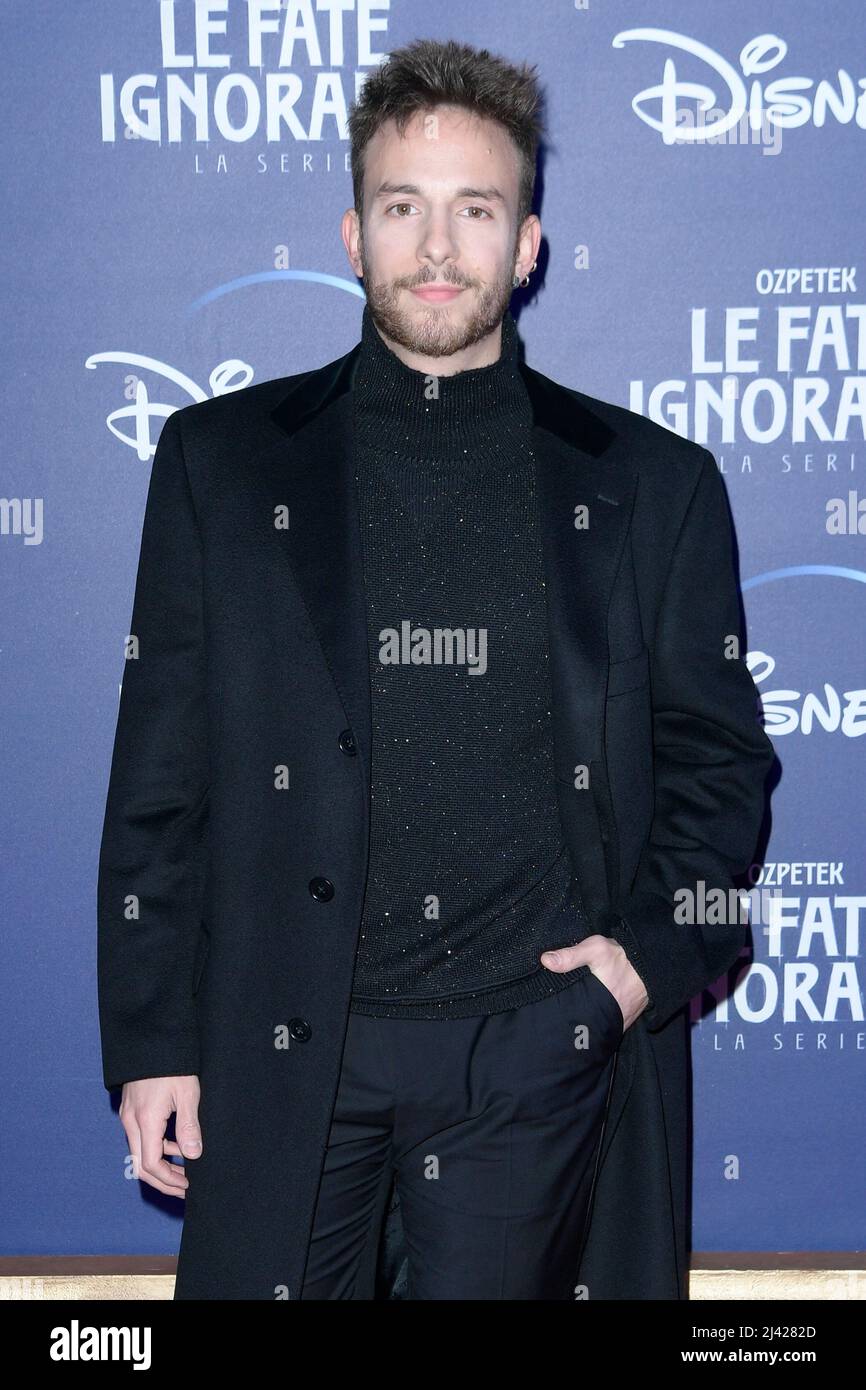 Rome, Italy. 08th Apr, 2022. Francesco Di Raimondo attends the red ...