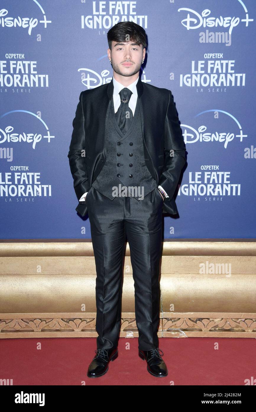 Rome, Italy. 08th Apr, 2022. Samuel Garofalo attends the red carpet of ...