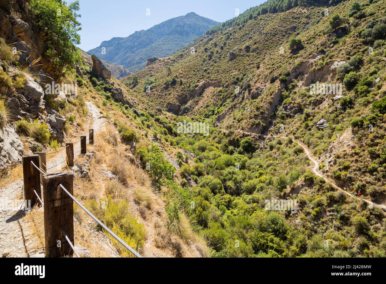 Los cahorros trail. A footpath going through the Sierra Nevadas in ...