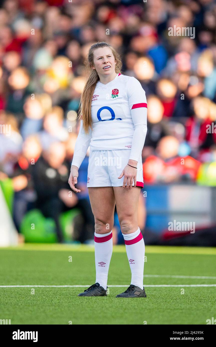 England women Zoe Harrison during the TikTok Women's Six Nations match ...