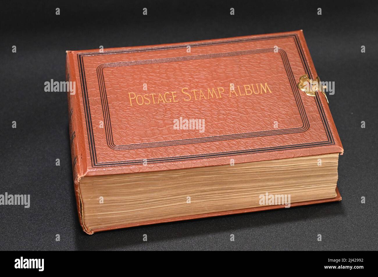 An original Postage Stamp Album filled with stamps collected over the ...