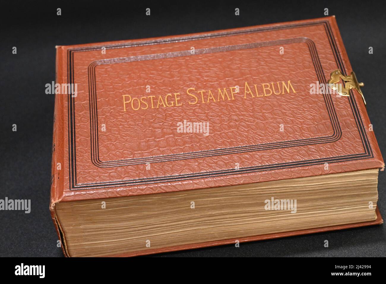 An original Postage Stamp Album filled with stamps collected over the ...