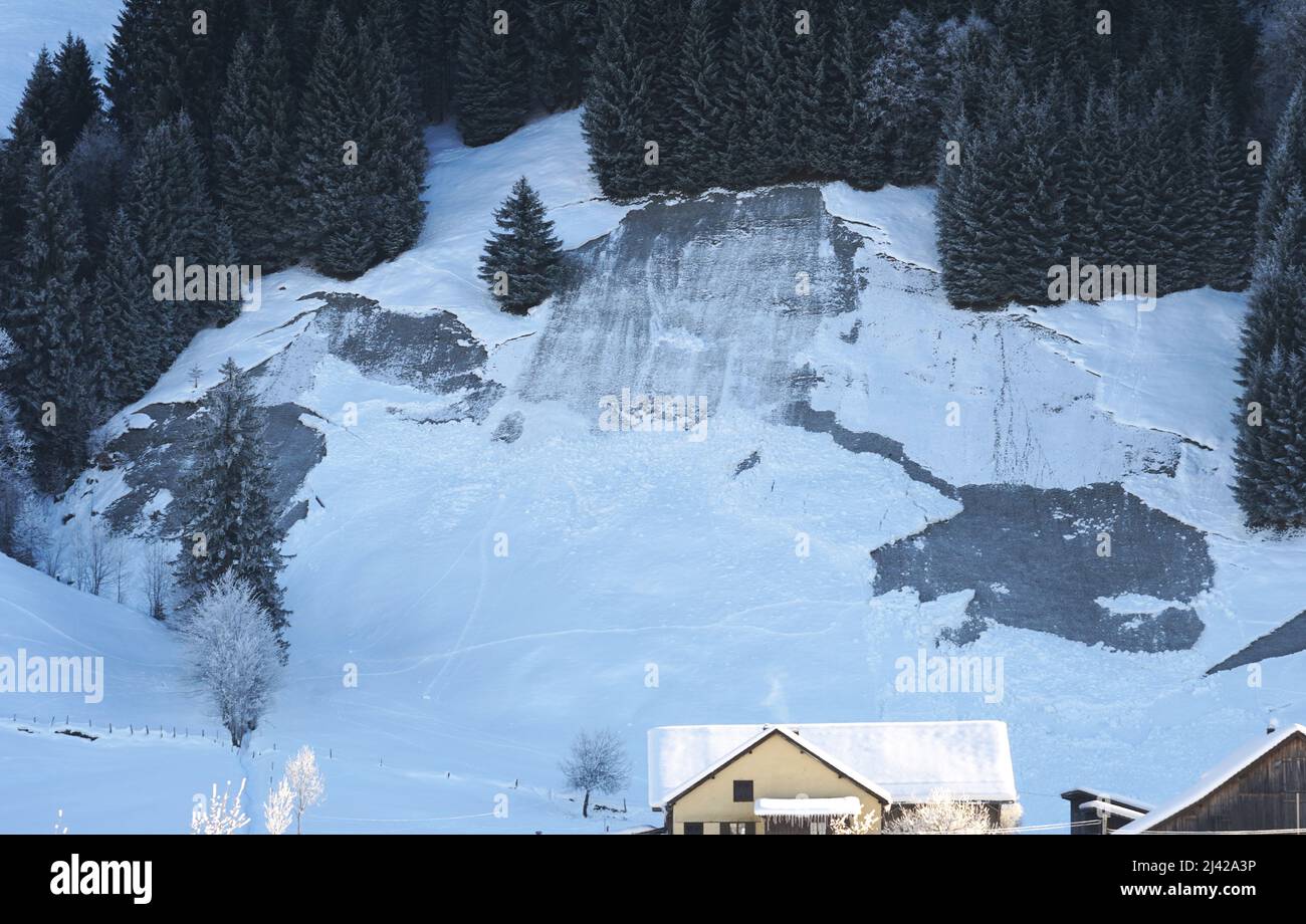 Avalanche texture hi-res stock photography and images - Alamy