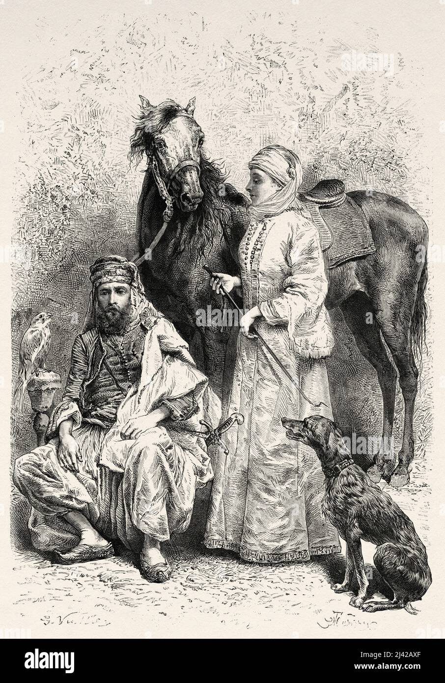 Wilfrid Scawen BWilfrid Scawen Blunt (1840-1922) ith his wife Lady Anne ...