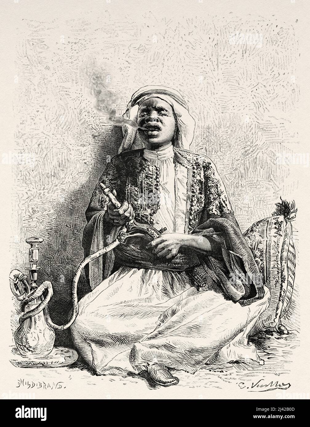 Portrait of Djohar, governor of Al-Jouf, Saudi Arabia. Pilgrimage to ...