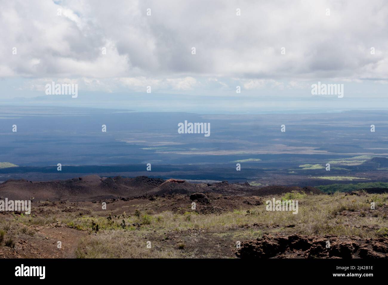 Sierra Negra, a large shield volcano at the southeastern end of Isabela ...