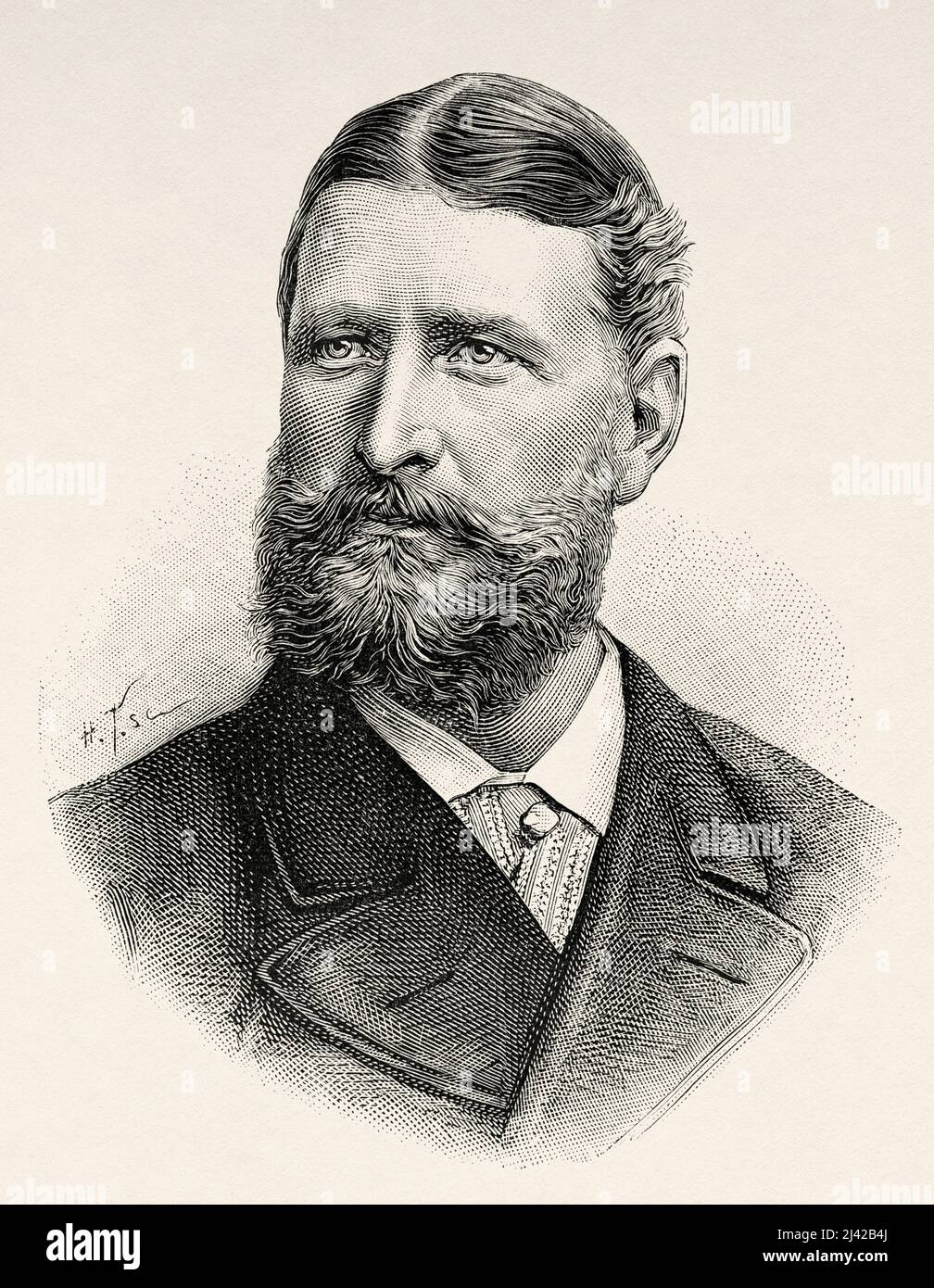 Adolf Arnold Louis Palander commander of the SS Vega ship (1842-1920 ...