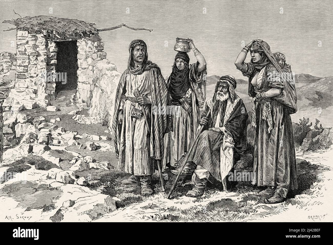 Moab-Adwan tribe, Jordan Valley. Jordan, Middle East, Orient. Syria by ...