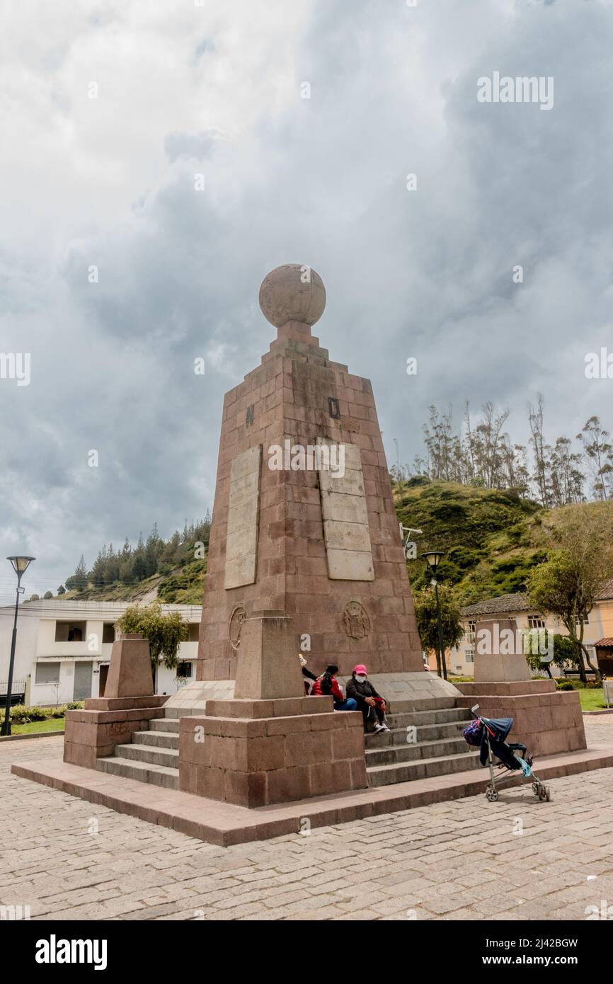 Monument to the Equator, which highlights the exact location of the ...