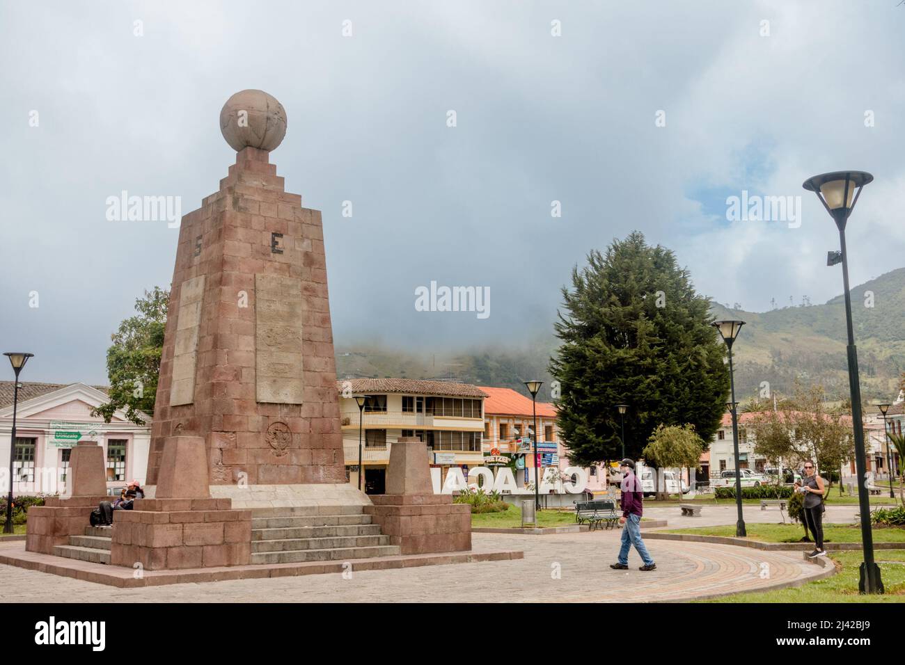 Monument to the Equator, which highlights the exact location of the ...