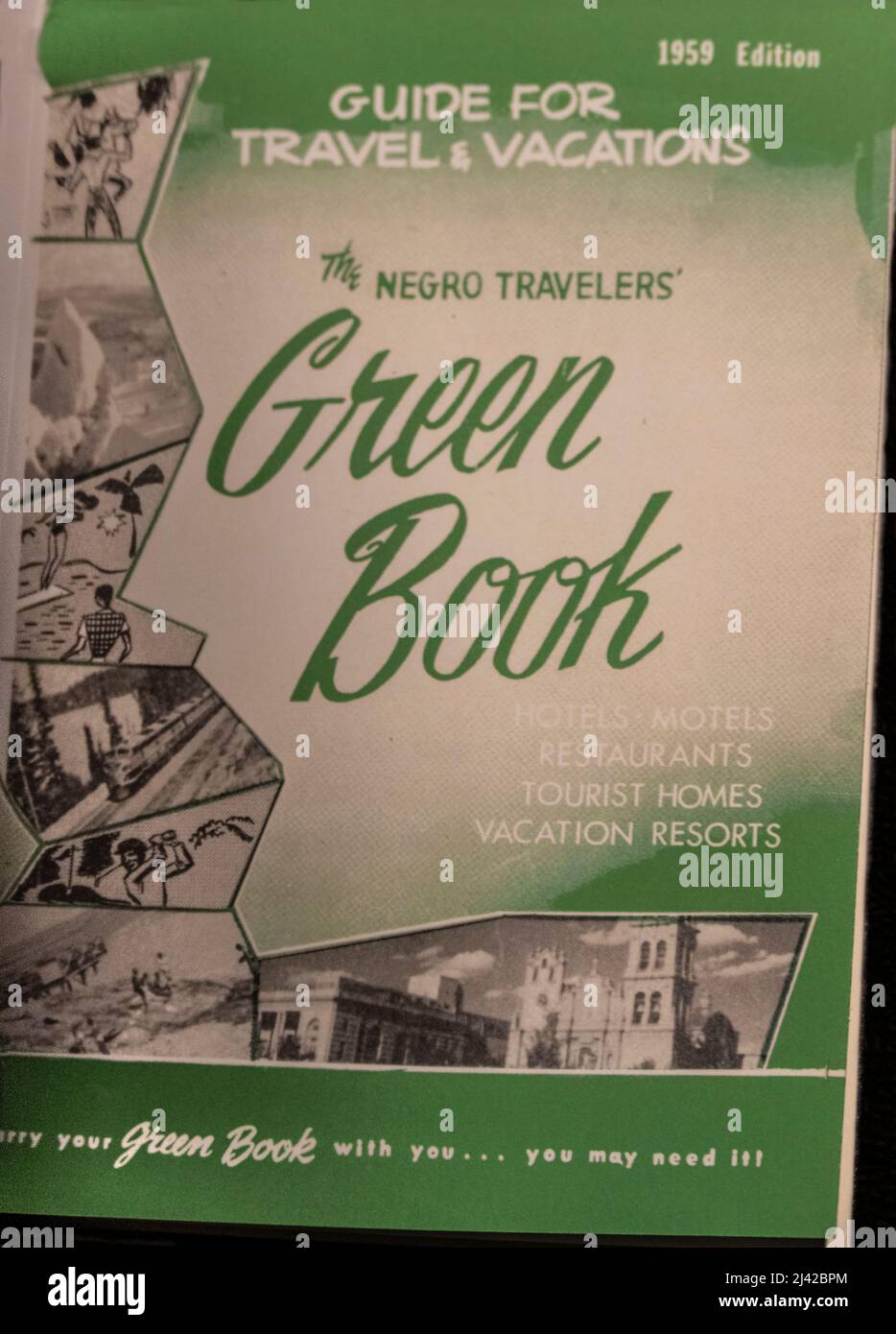 1959 edtion cover of the Green Book for negro's traveling by car across ...
