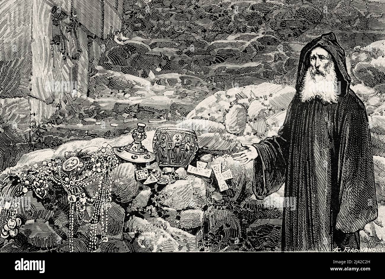 The pope showing the treasures of the church of Ilori, Republic of ...