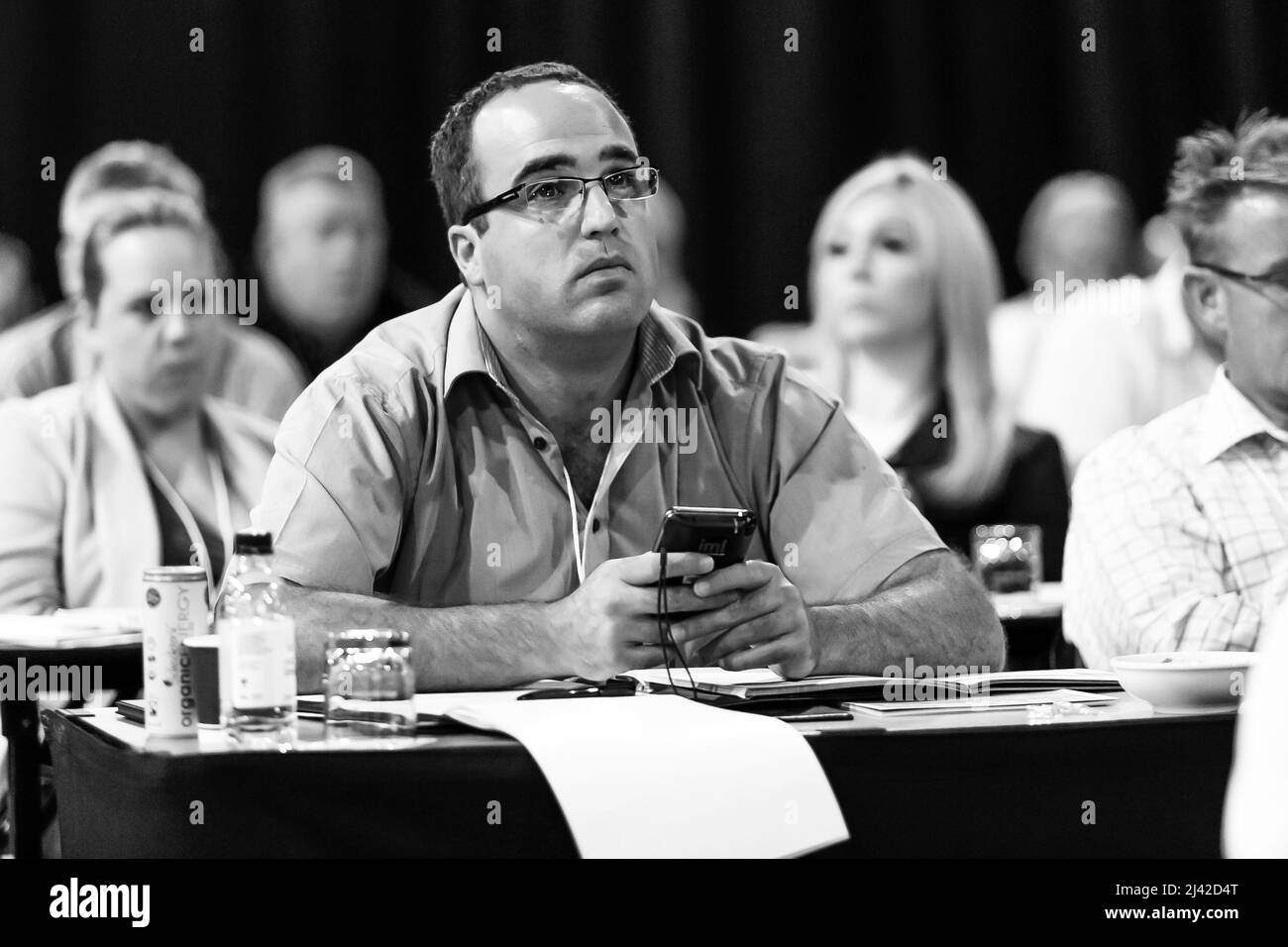 Johannesburg, South Africa - October 22, 2014: Delegates attending a ...