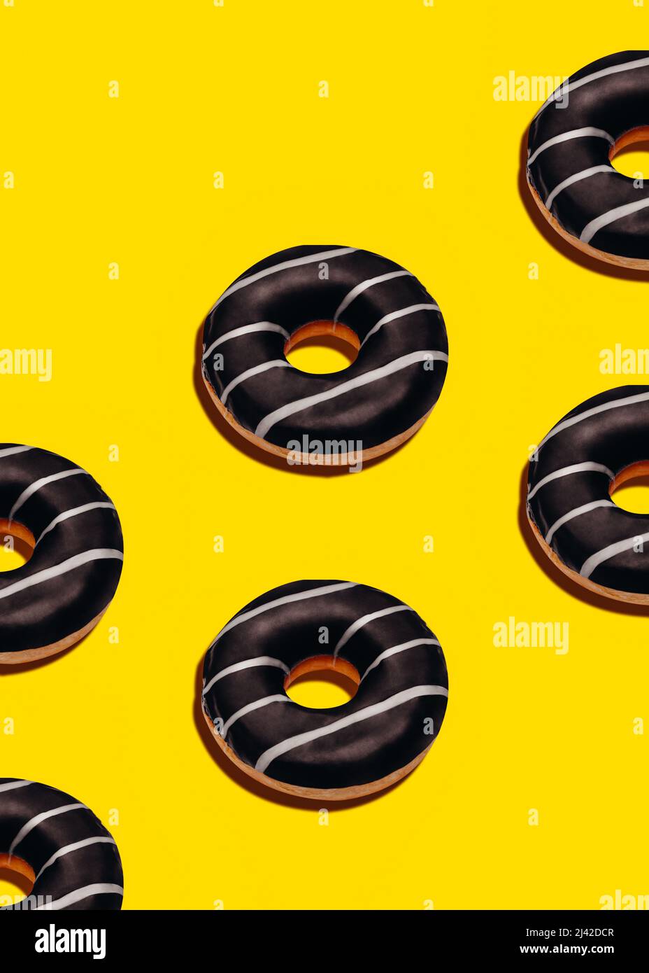 Top view glazed donuts hi-res stock photography and images - Alamy