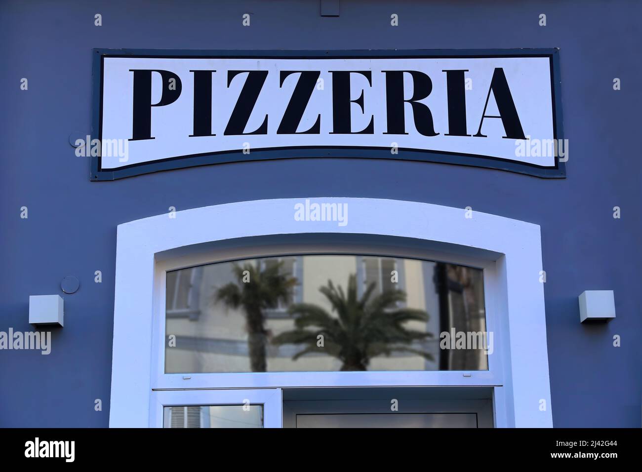 Typical traditional italian restaurant entrance hi-res stock ...