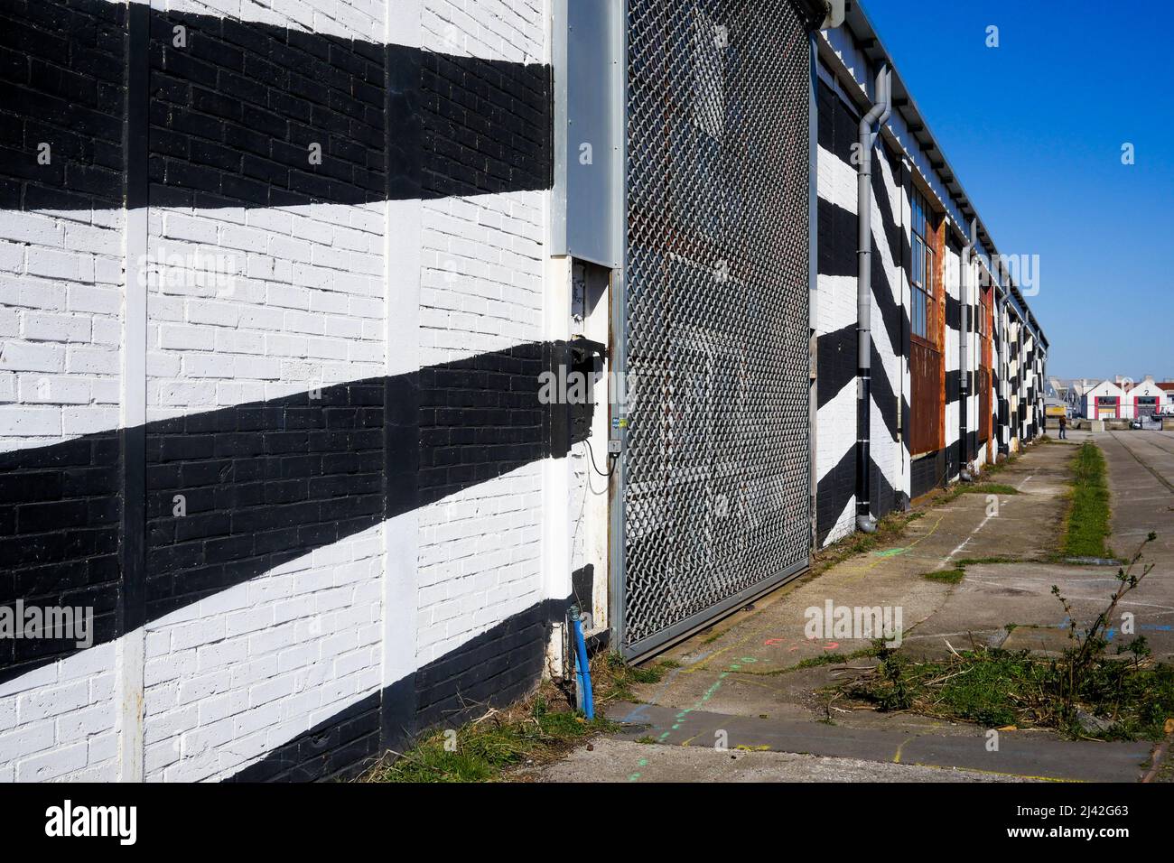 Restored wharehouse, Dunkirk harbor, Dunkirk, Nord, Hauts-de-France ...