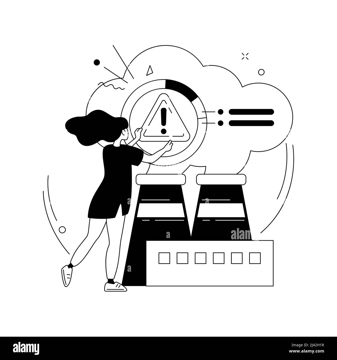 Air quality control abstract concept vector illustration. Environmental ...