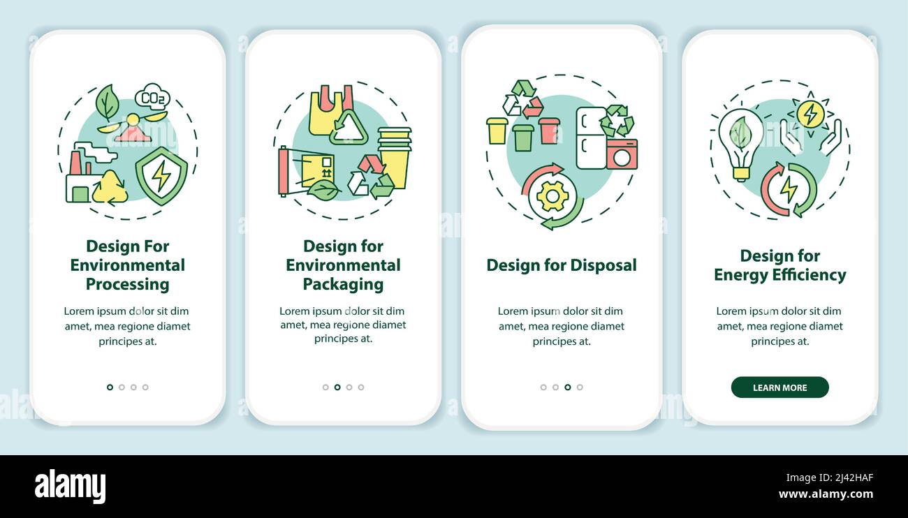 Design for environment onboarding mobile app screen Stock Vector Image ...
