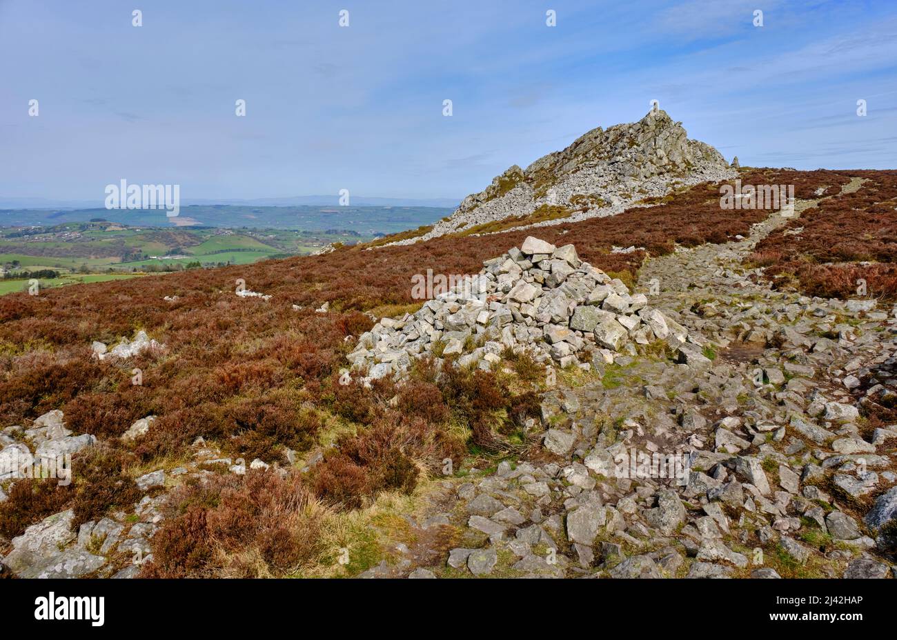 Manstone Rock, Stiperstones, Shropshire Stock Photo - Alamy