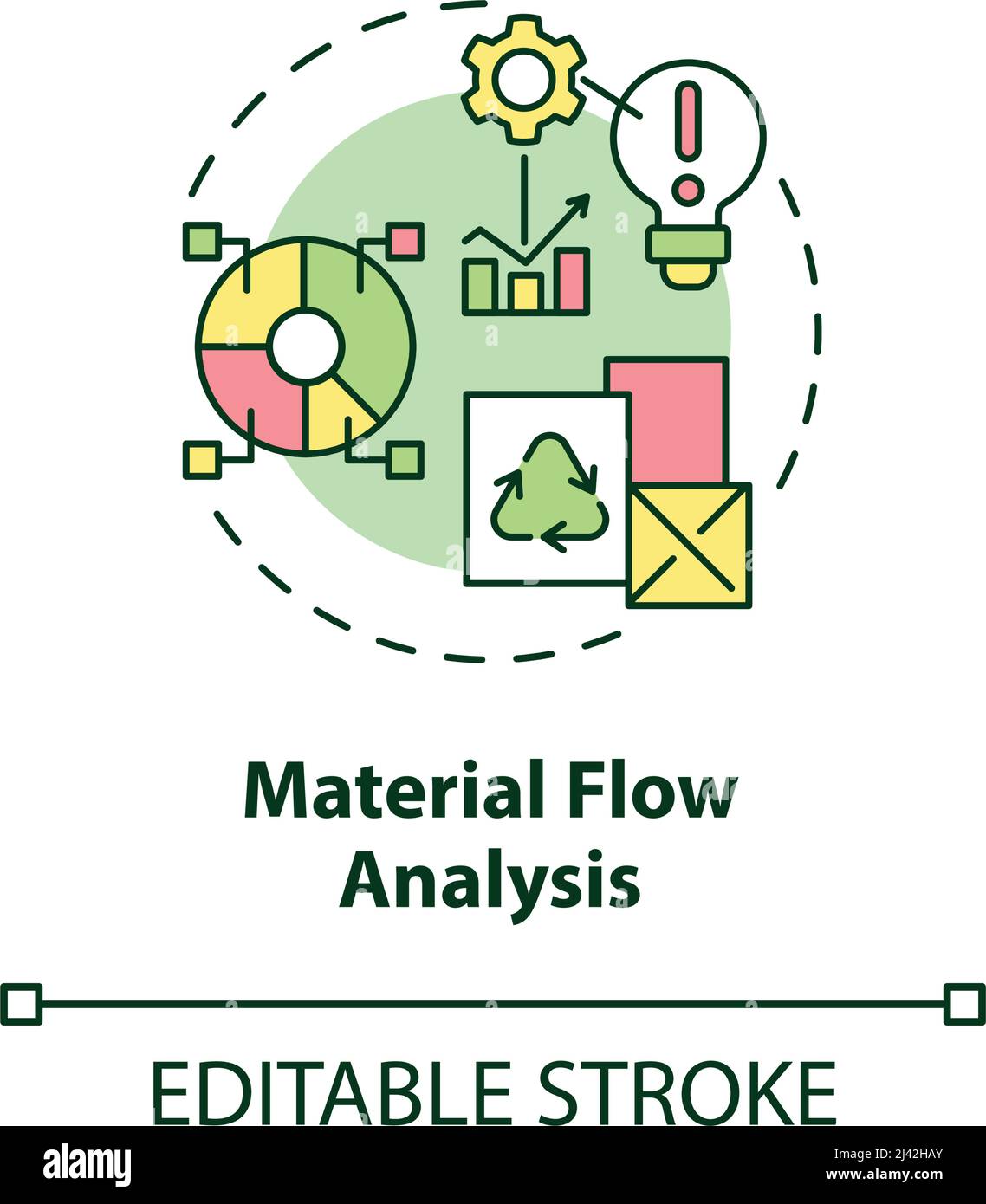 Material flow analysis concept icon Stock Vector Image & Art - Alamy