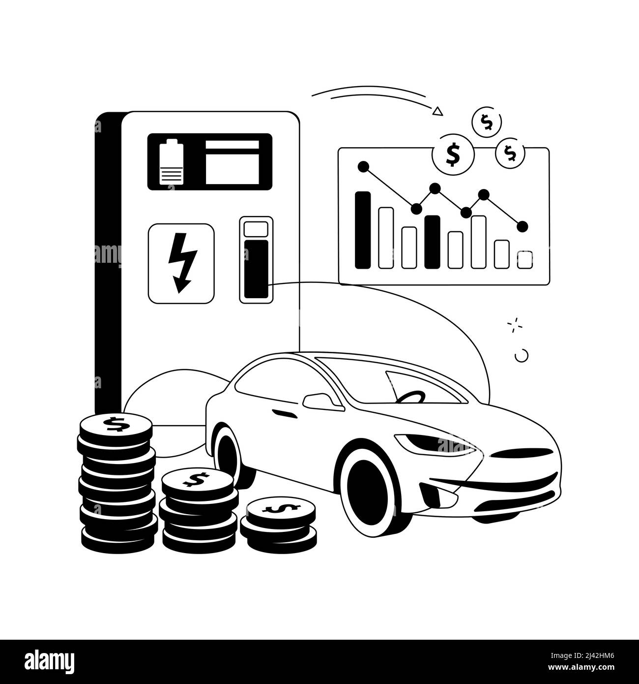Fuel Efficient Cars Clipart Black