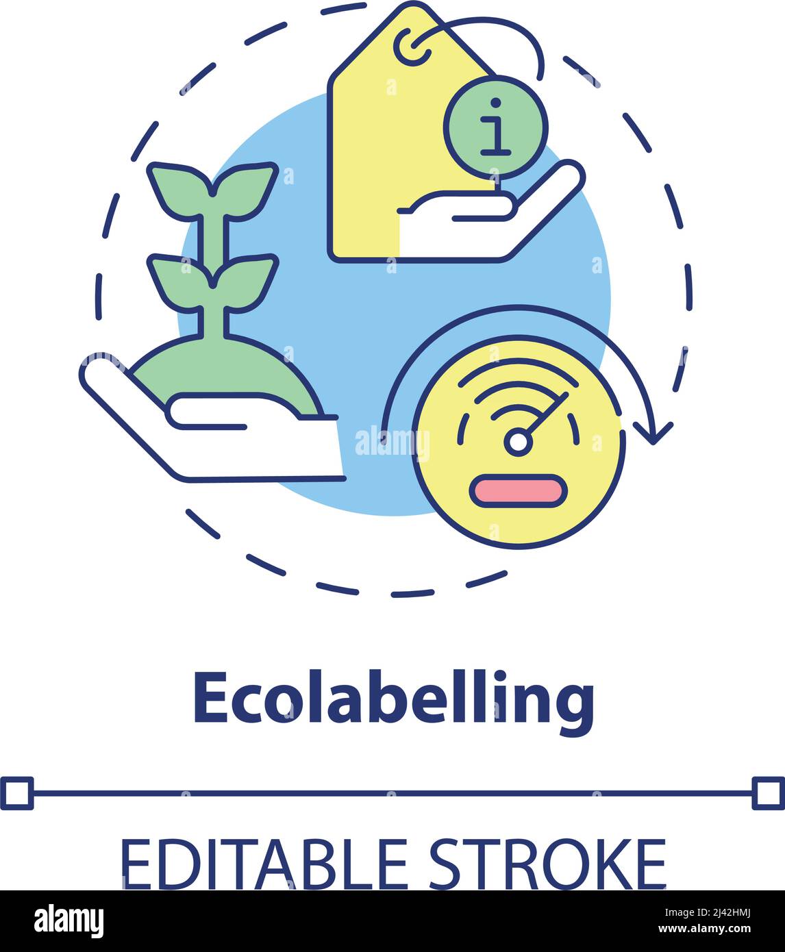 Ecolabelling concept icon Stock Vector Image & Art - Alamy