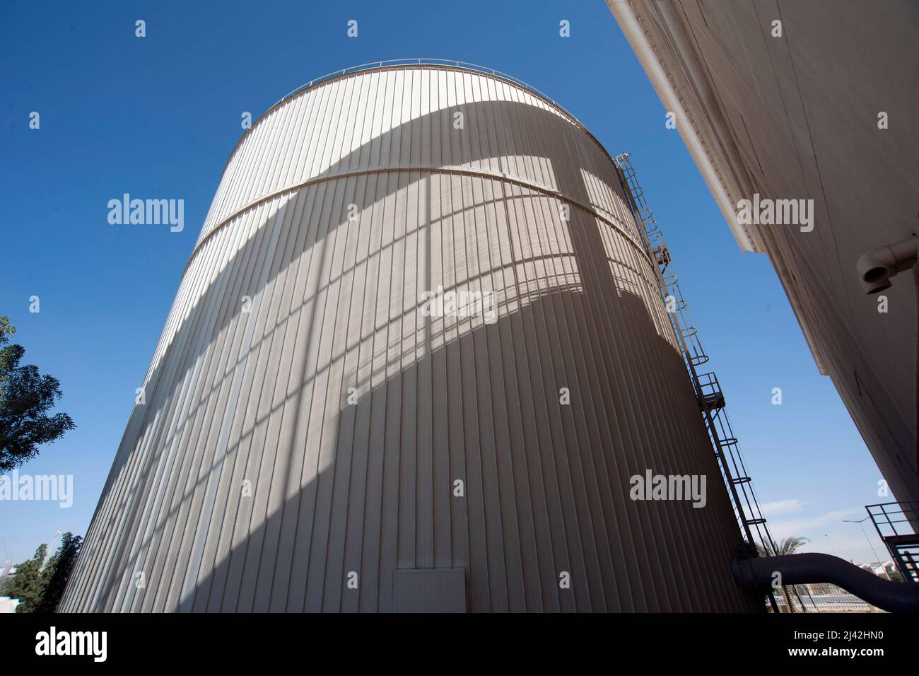District cooling system water cooling tower Stock Photo - Alamy