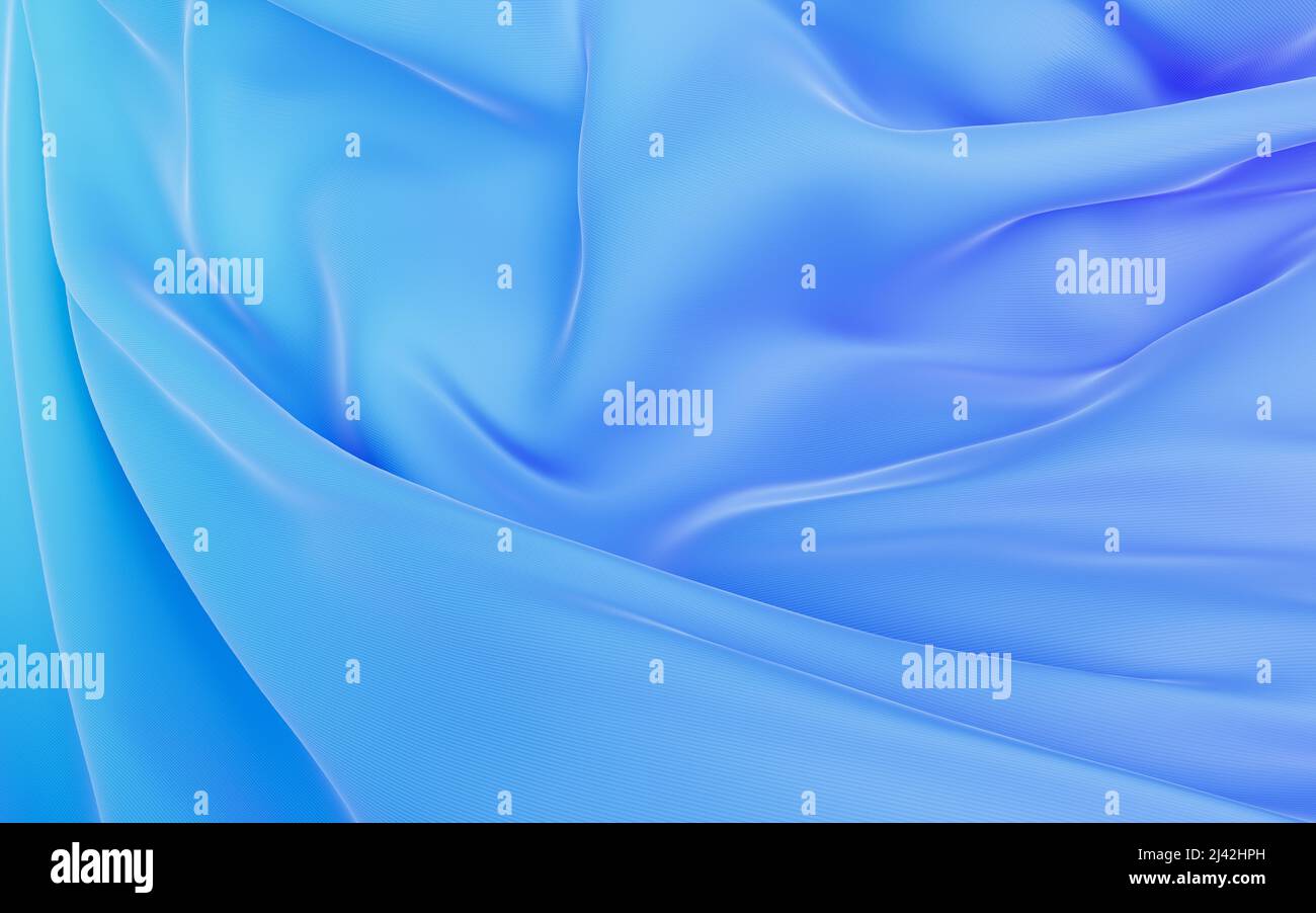 Flowing wave cloth, 3d rendering. Computer digital drawing Stock Photo ...