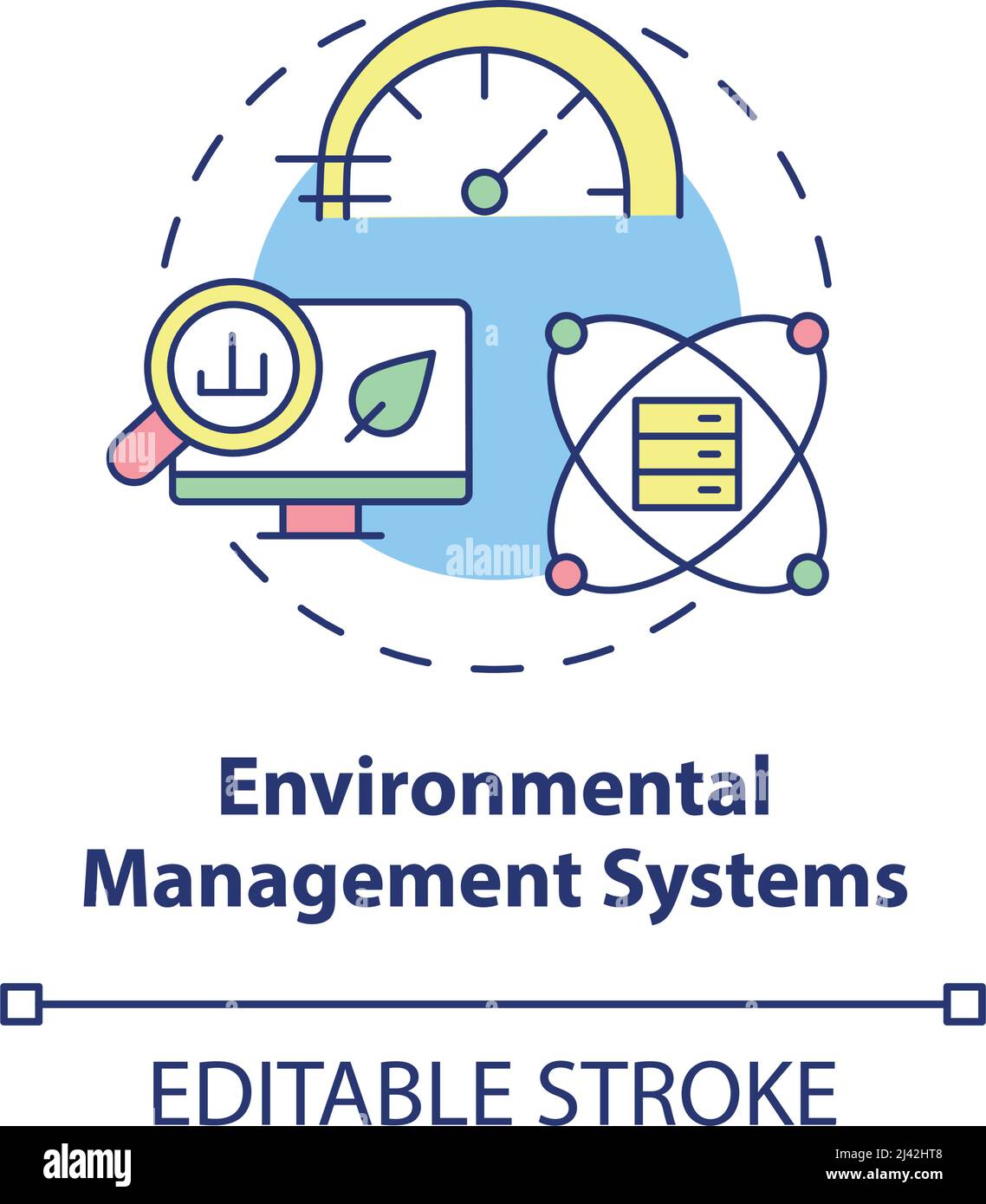 Environmental management system concept icon Stock Vector Image & Art ...