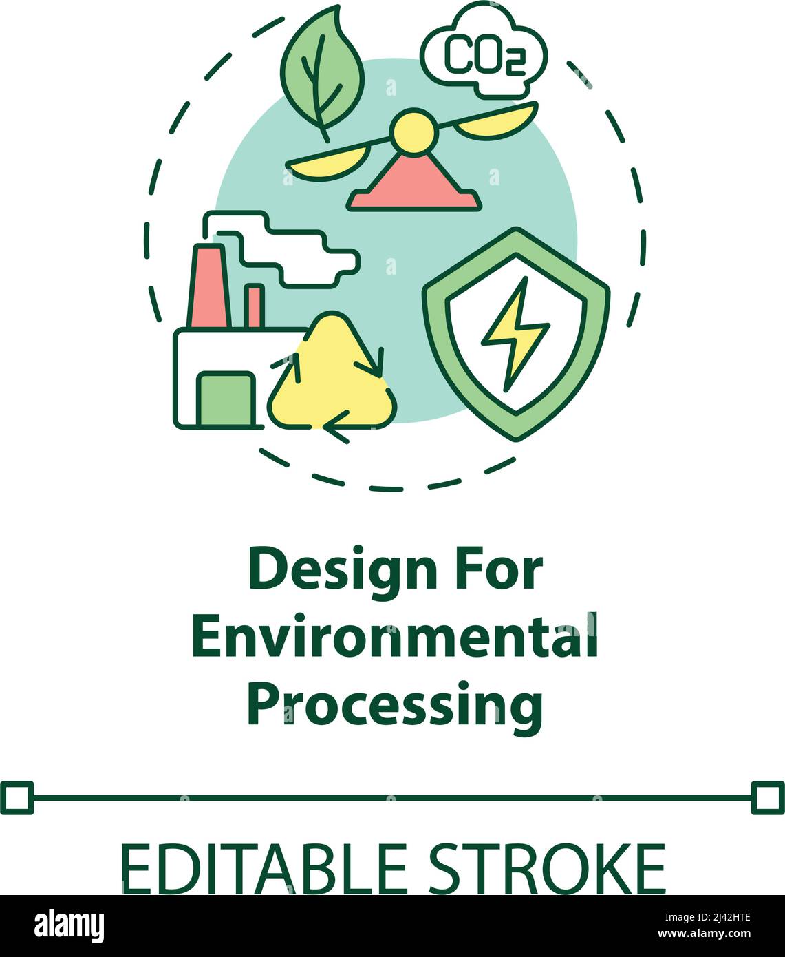 Design for environmental processing concept icon Stock Vector Image ... Design for environmental processing concept icon Stock Vector Image ...