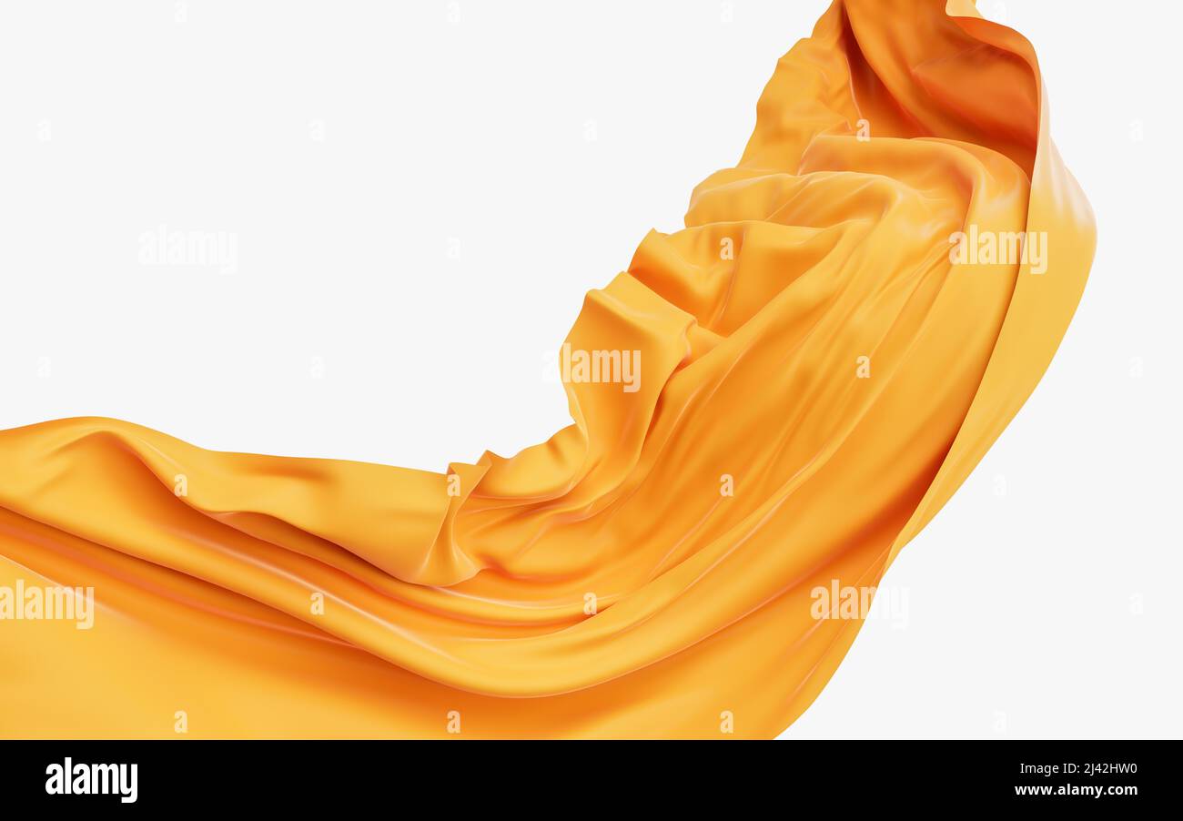 Flowing wave cloth, 3d rendering. Computer digital drawing Stock Photo ...