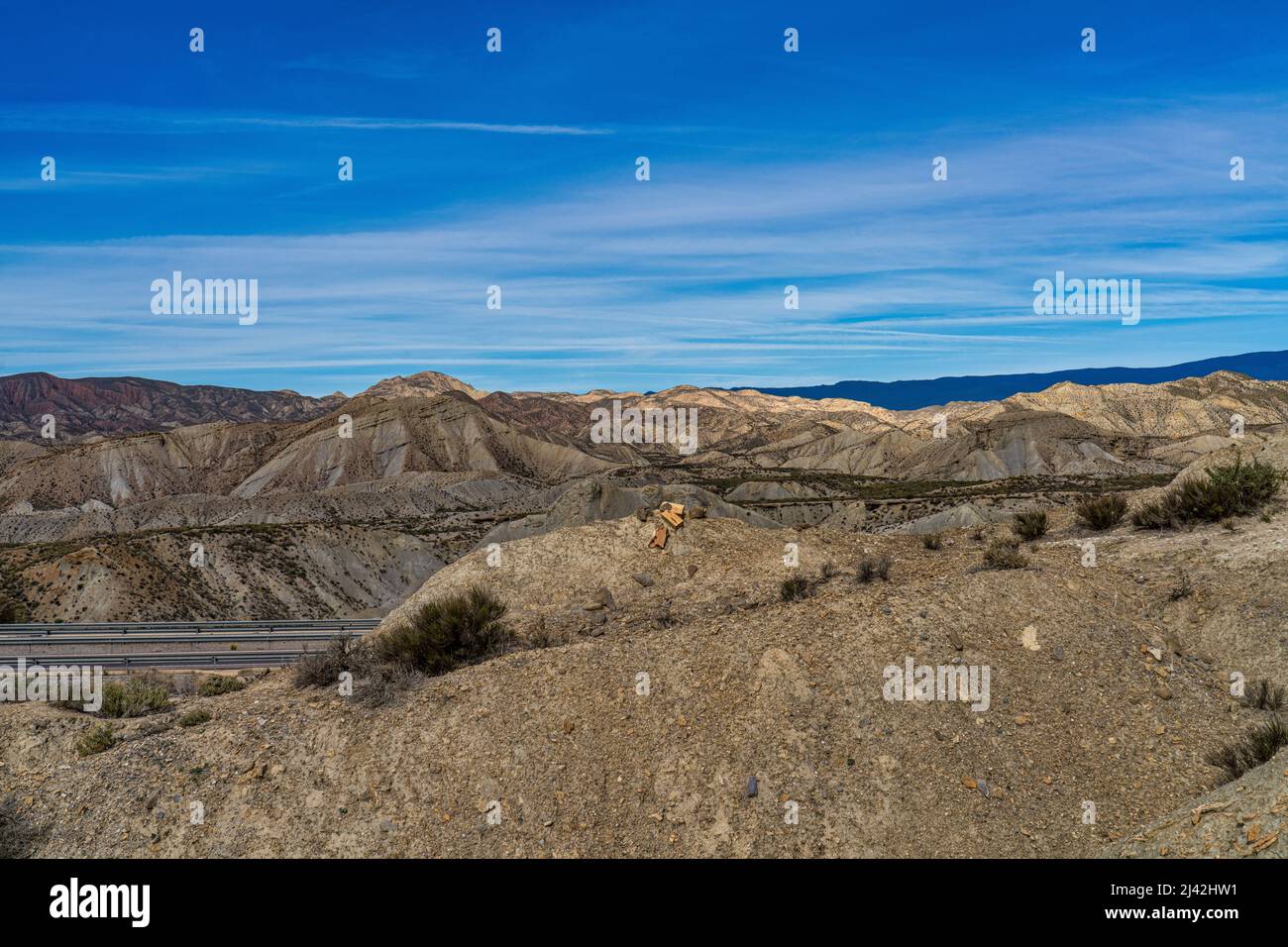 Tabernas desert, Desierto de Tabernas. Europe only desert. Almeria ...