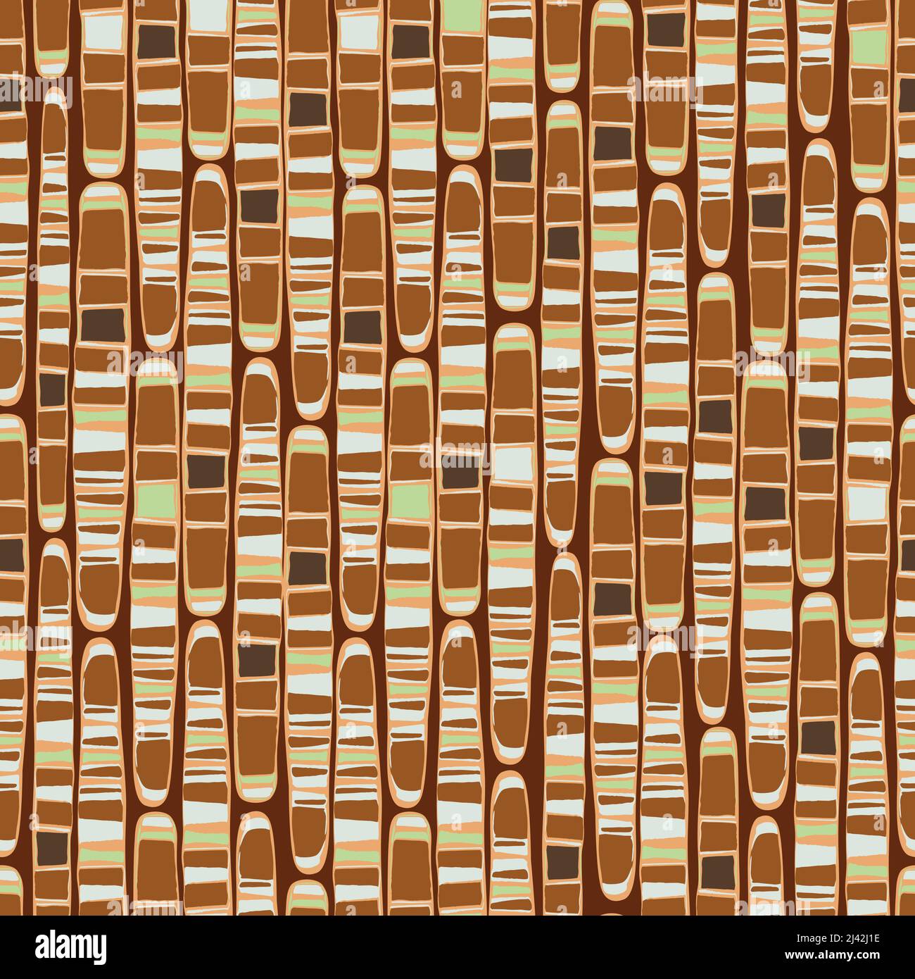 Geological strata seamless vector pattern on neutral sandstone ...