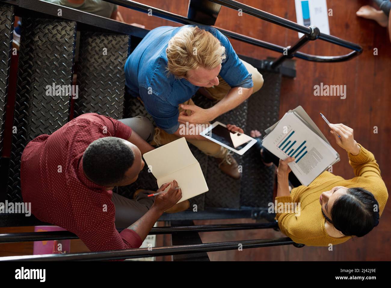 Sales graph pointing downwards is a problem, we solve problems. Shot of ...