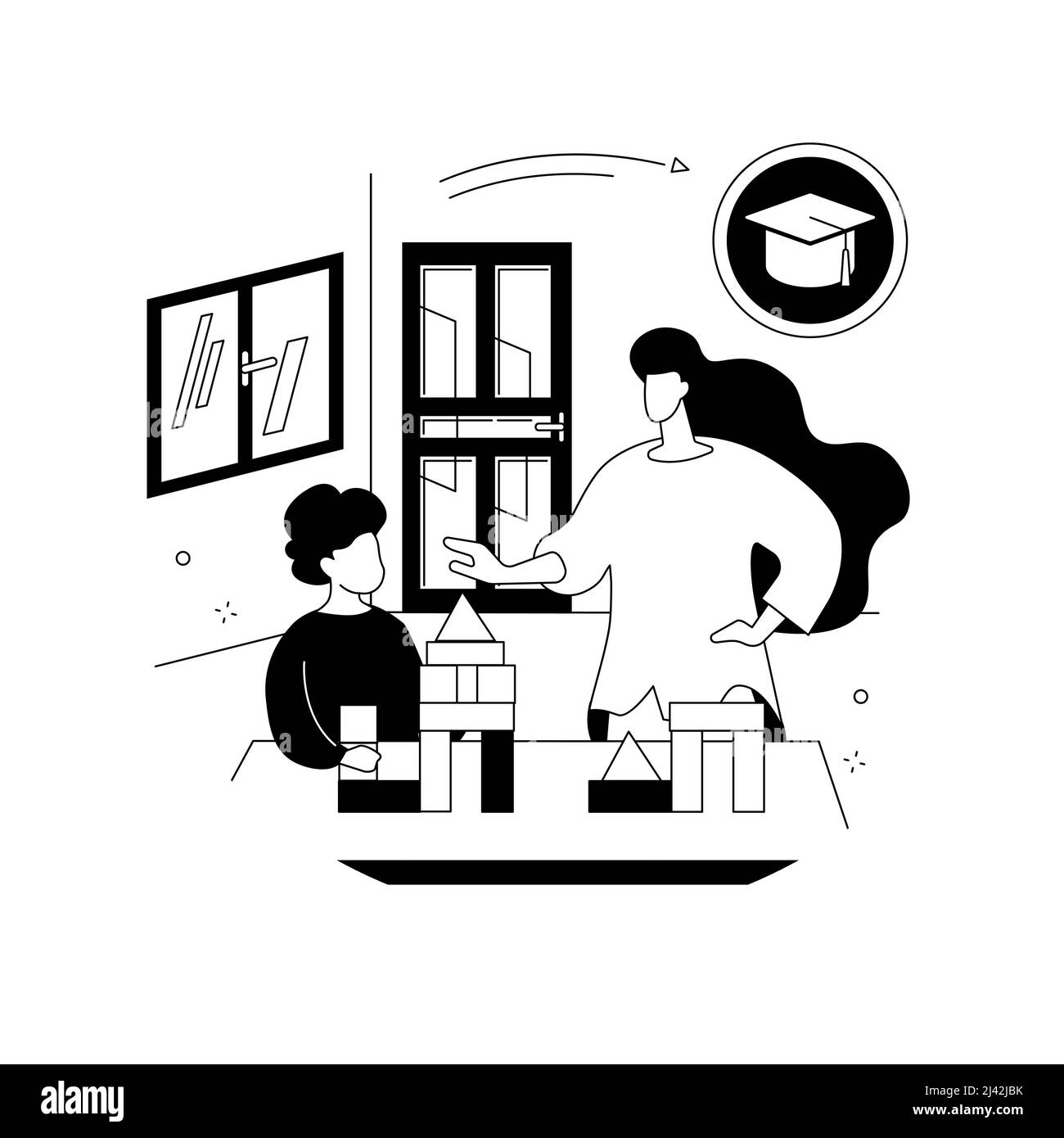 Boy child help home Cut Out Stock Images & Pictures - Alamy