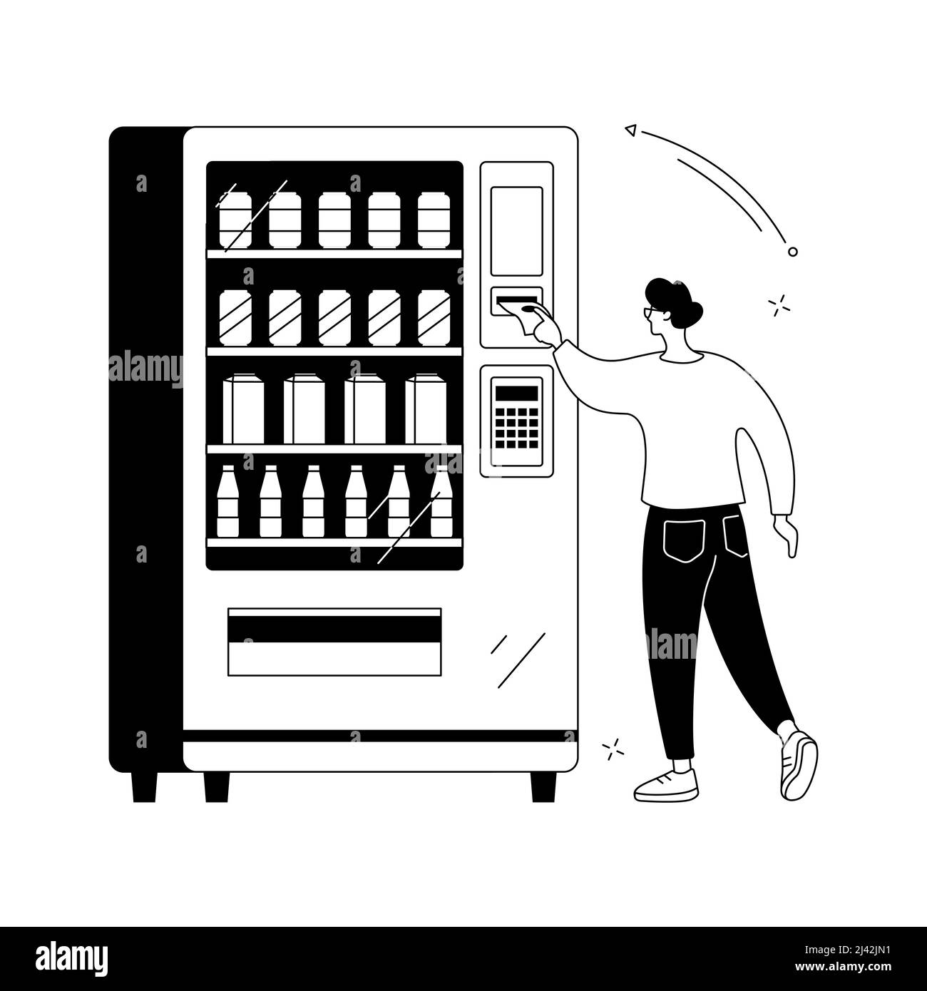 Vending machine abstract concept vector illustration. Vending business ...