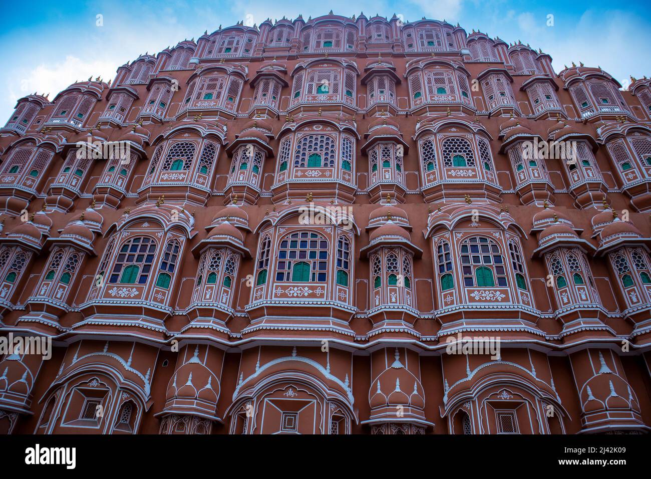 The Hawa Mahal is a palace in the city of Jaipur, India. Built from red ...