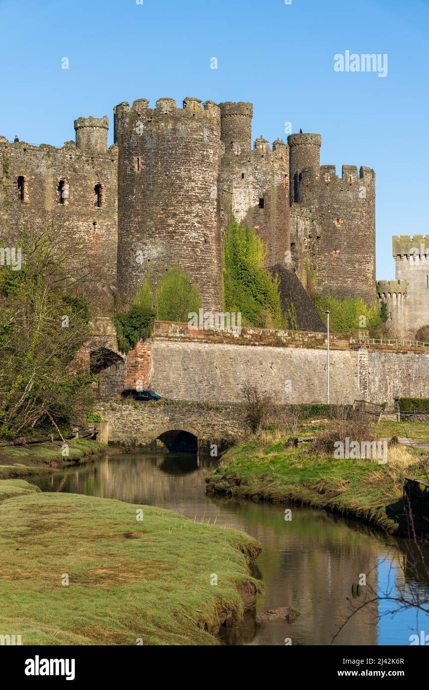 Conway castle North Wales UK Stock Photo - Alamy