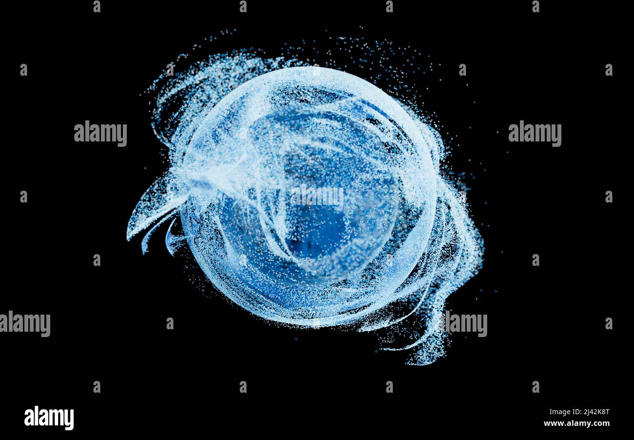 Dot sphere explosion particle hi-res stock photography and images - Alamy