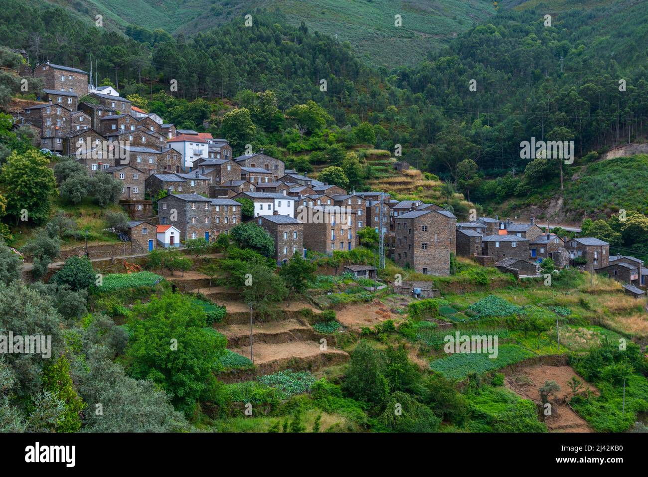 Panorama of Piodao village in Portugal Stock Photo - Alamy
