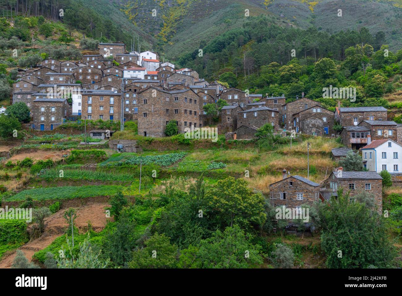 Panorama of Piodao village in Portugal Stock Photo - Alamy