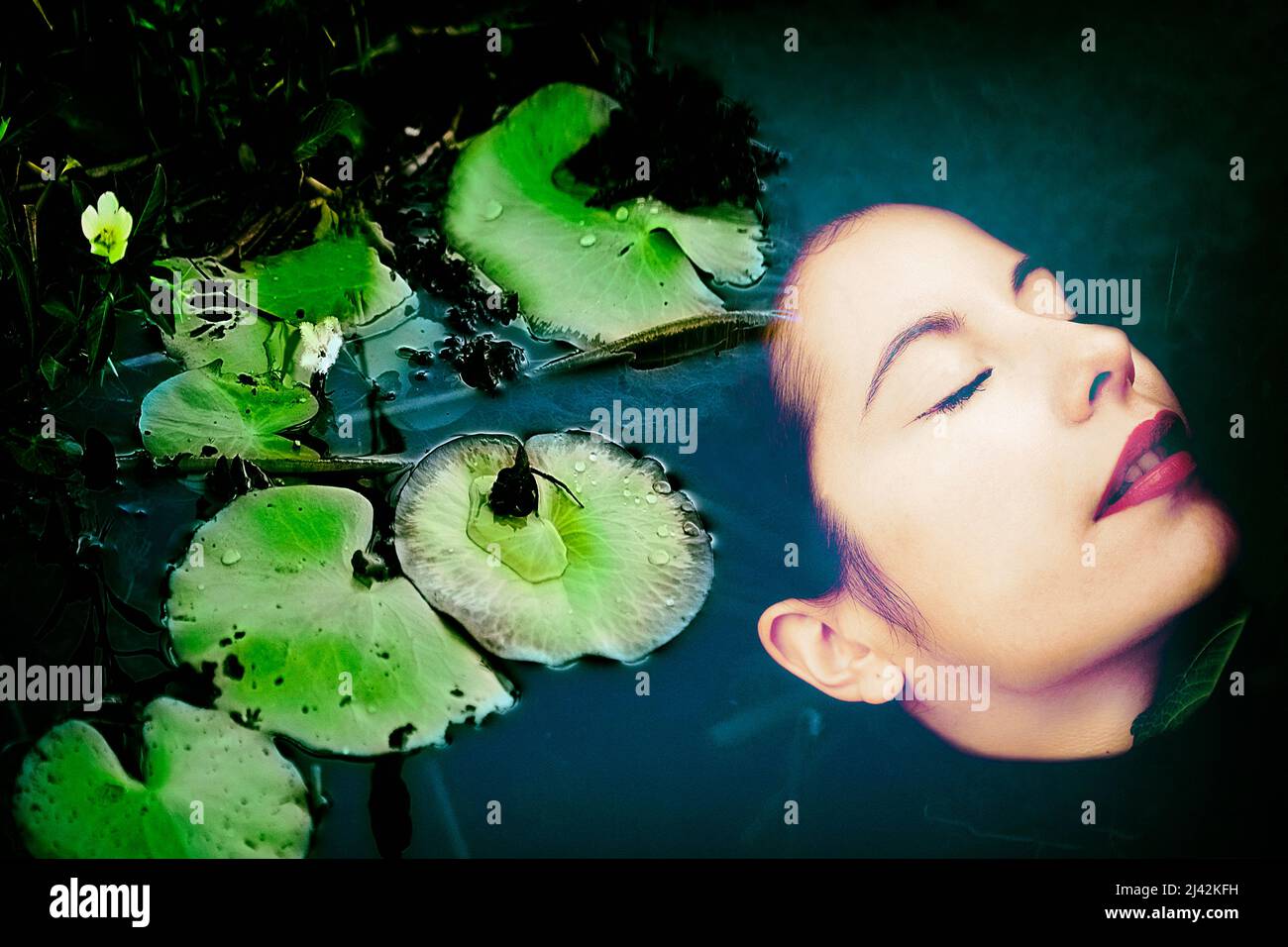 Woman submerged water hi-res stock photography and images - Alamy