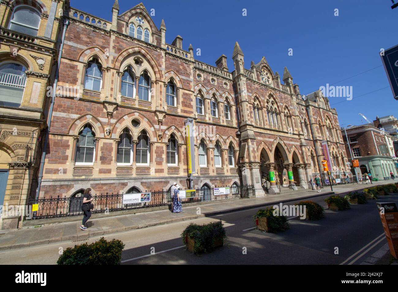 EXETER, UK - JULY 18, 2021 the historic and elegant Royal Albert ...