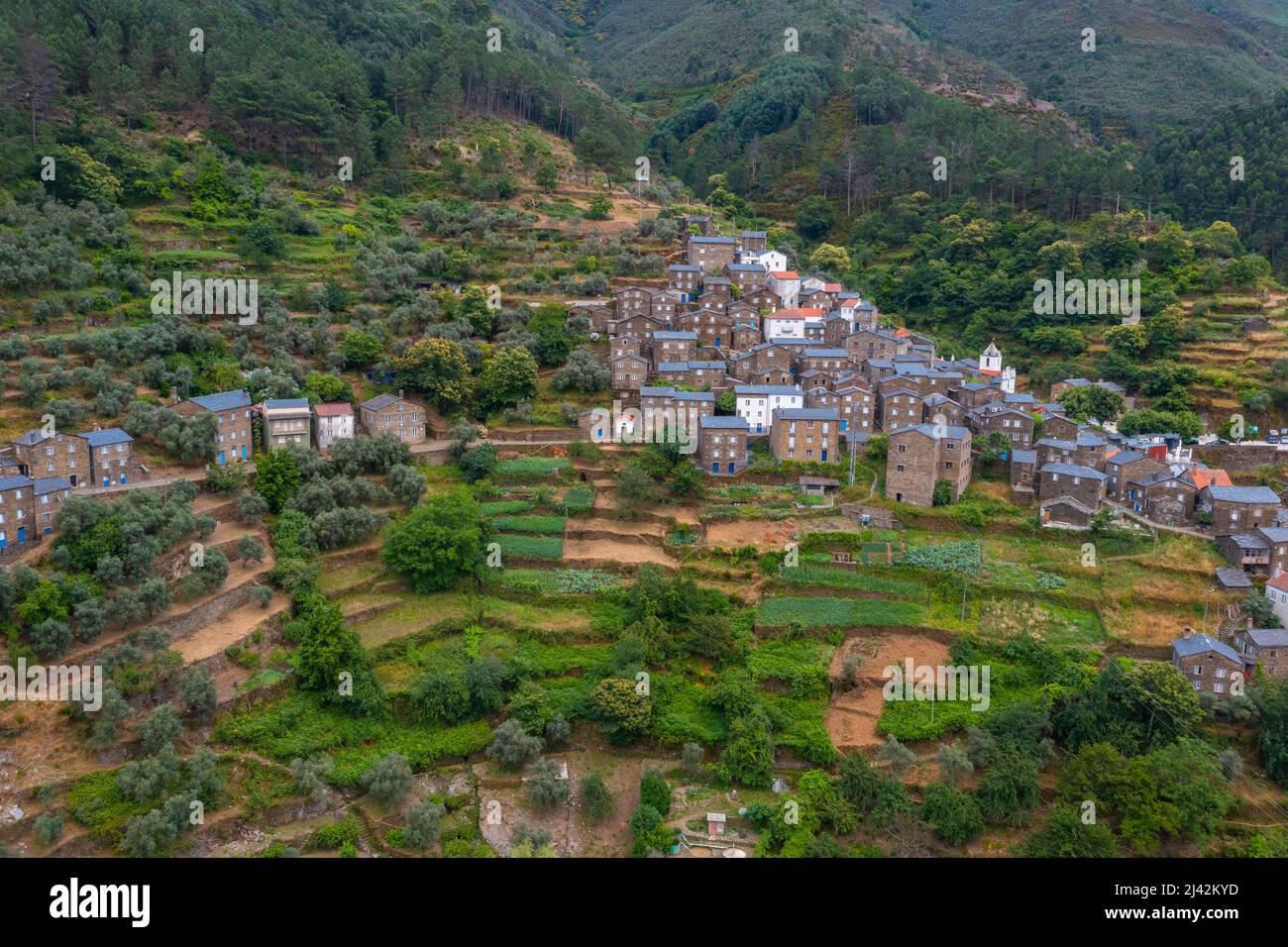 Panorama of Piodao village in Portugal Stock Photo - Alamy