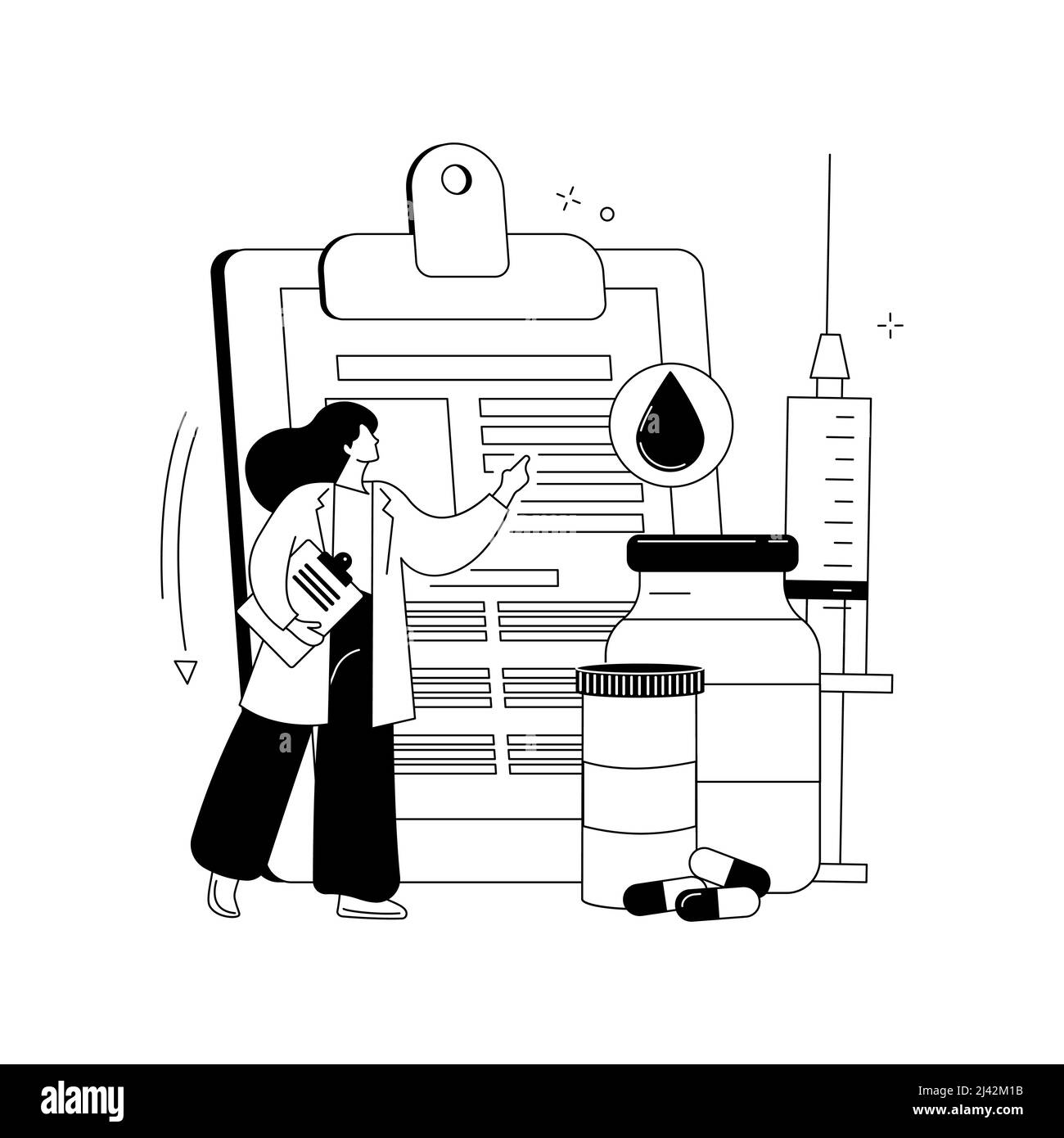 Diabetes medications abstract concept vector illustration. Diabetes ...