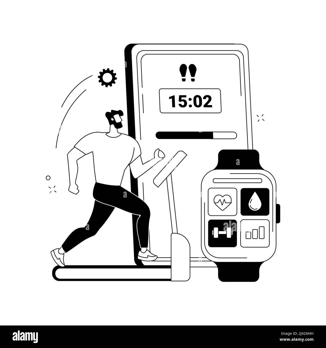 Smart training abstract concept vector illustration. Smart training ...