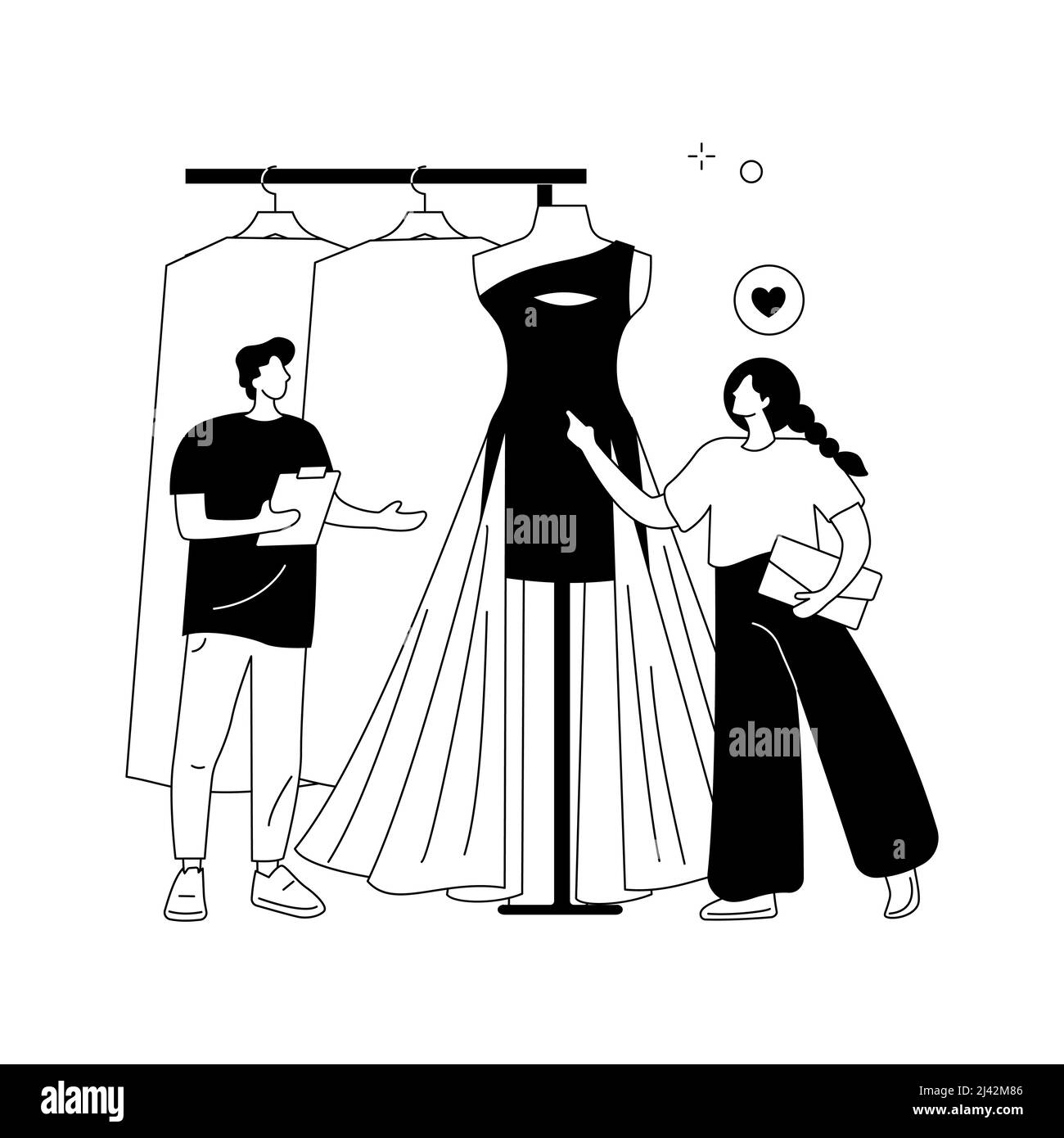 Fashion house abstract concept vector illustration. High fashion ...