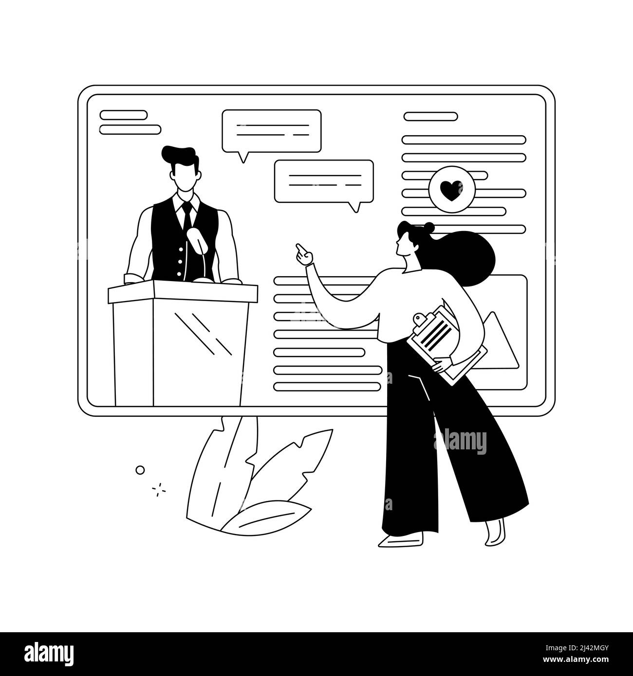 Motivational speakers Stock Vector Images - Alamy